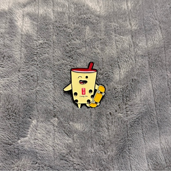 Accessories | Gong Cha Bubble Tea Enamel Pin | Poshmark